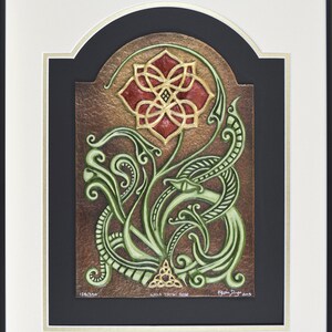 Wild Irish Rose Cast Paper Irish Art Celtic Flower Celtic Rose Celtic ...