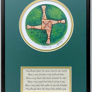 Brigid's Cross - Signed Art Print With Blessing | Traditional Irish ...