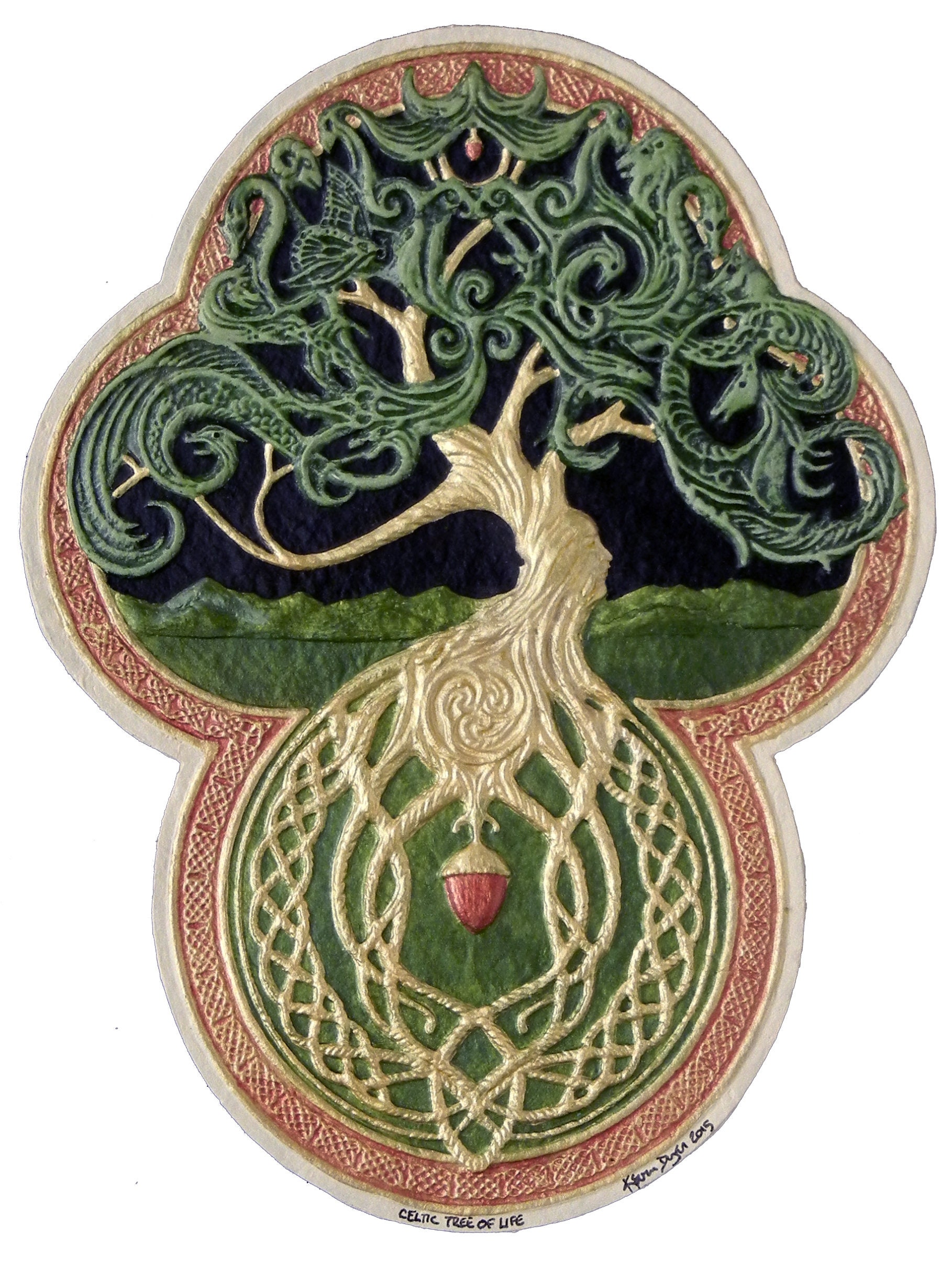 Celtic Tree of Life- Cast Paper