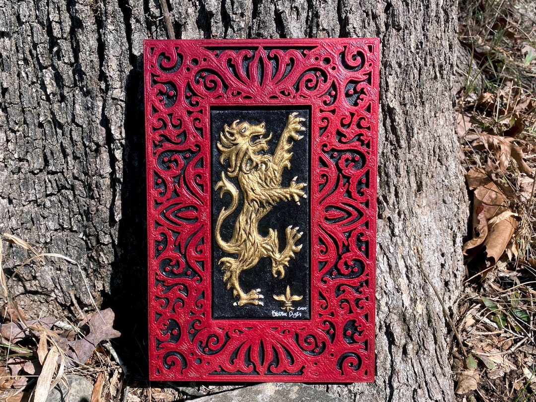 Rampant Lion Cast Paper by Kevin Dyer Emblem of Scotland Scottish ...