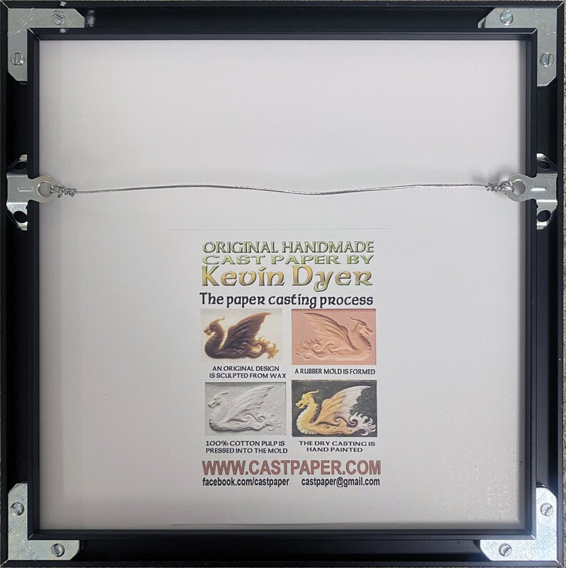 Pegasus Hand Painted Cast Paper Fantasy Mythology Fine Art - Etsy