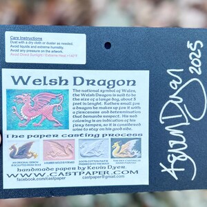 Welsh Dragon - Cast Paper - Fantasy Art - Celtic Dragon - Celtic Knot ...