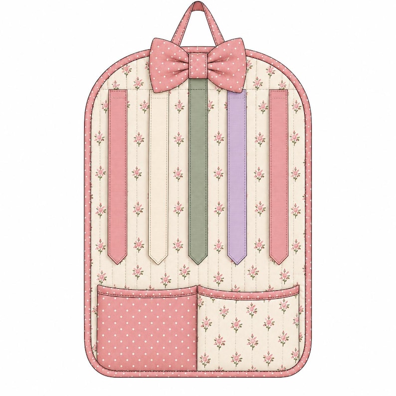 Hair Bow Organizer Sewing Pattern PDF, Hair Clip Holder, Hanging Wall ...