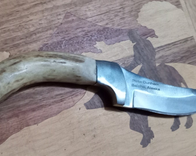 Rare Antler Handle Knife Pete Dunham Alaska, Collectors Knife - Etsy