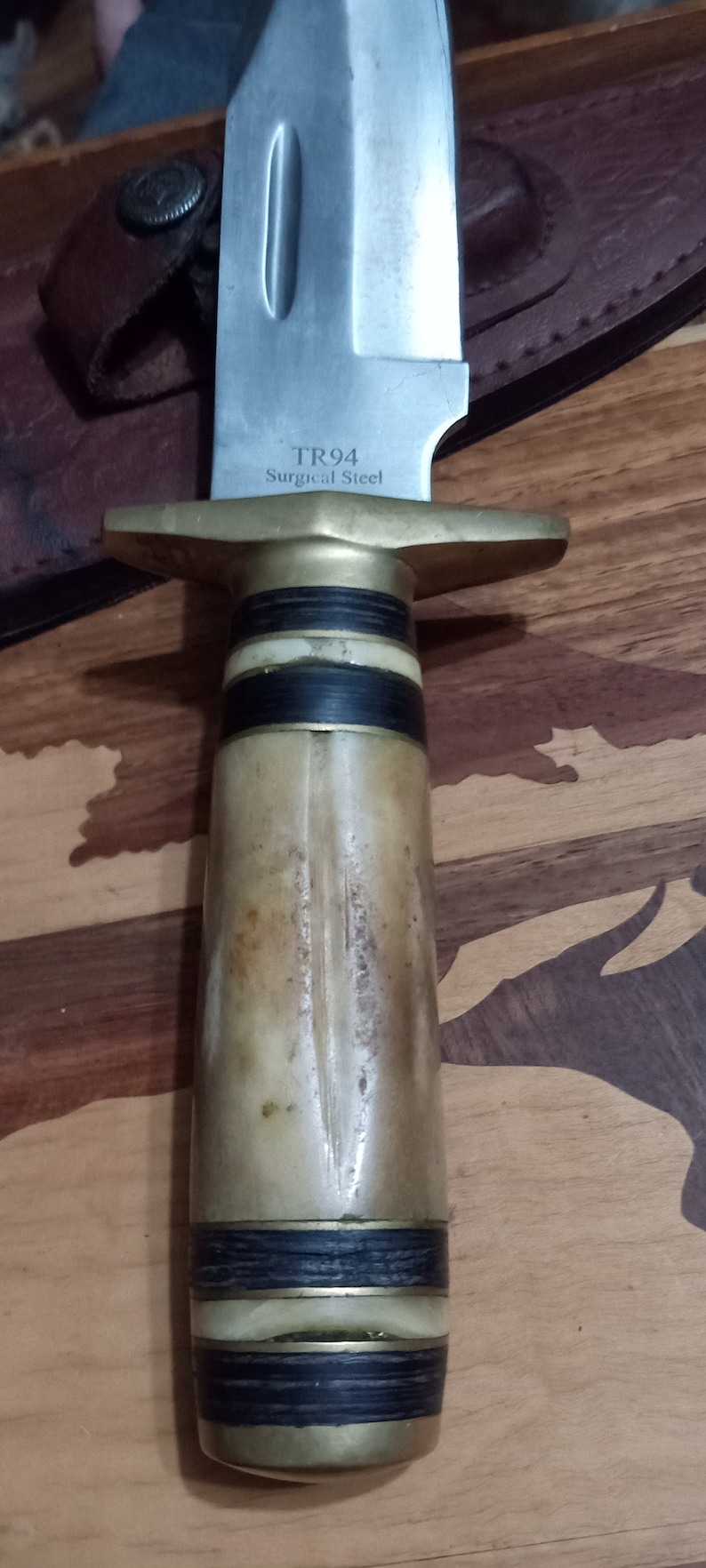 Vintage Timber Rattler Bowie Knife With Folding Knife - Etsy