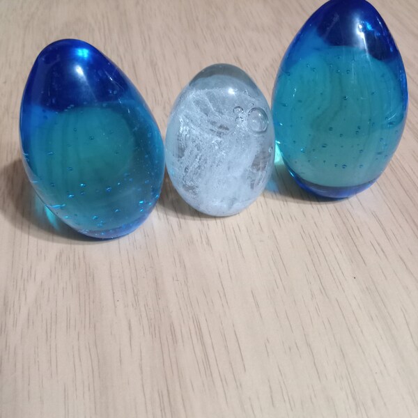 Glass Eggs - Etsy