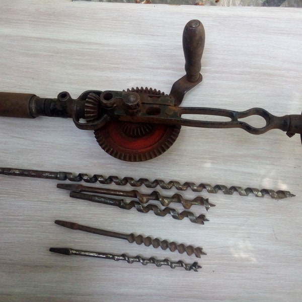 Antique Hand Crank Drills - Etsy