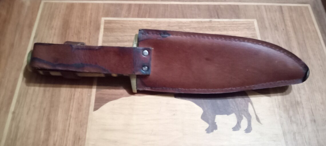 Vintage Timber Rattler Bowie Knife With Folding Knife - Etsy