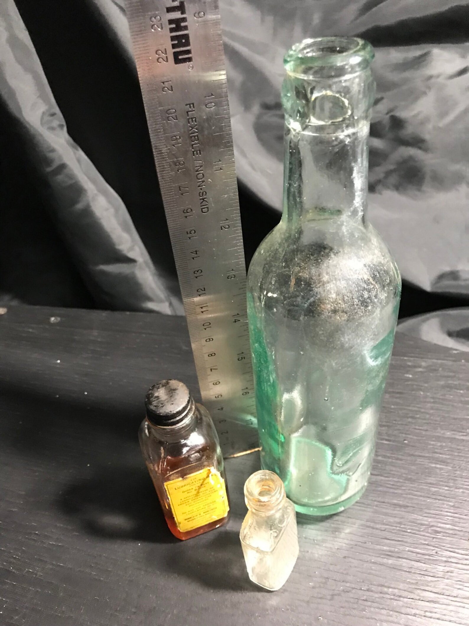 Vintage Glass Bottle Collection of 3 Different Old Bottles - Etsy