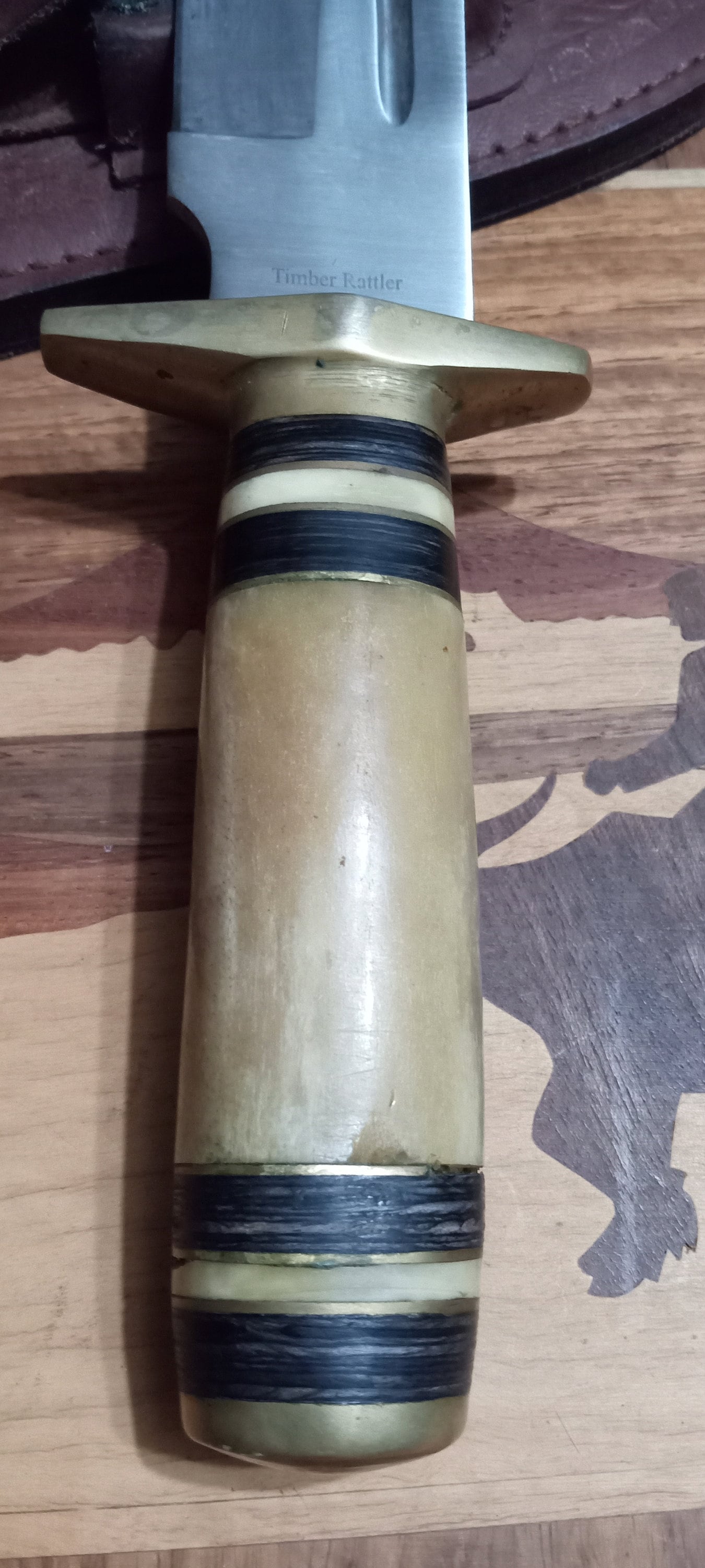 Vintage Timber Rattler Bowie Knife With Folding Knife - Etsy