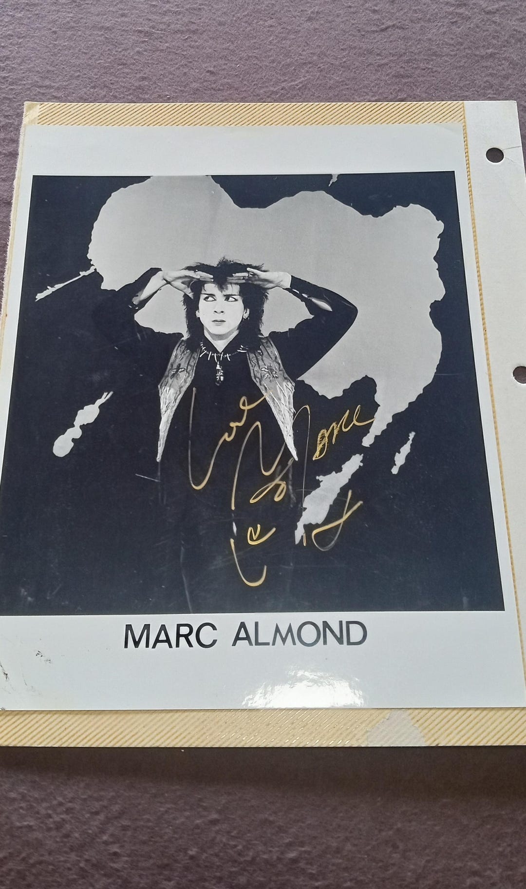 Marc Almond 1980's Signed Photo - Etsy