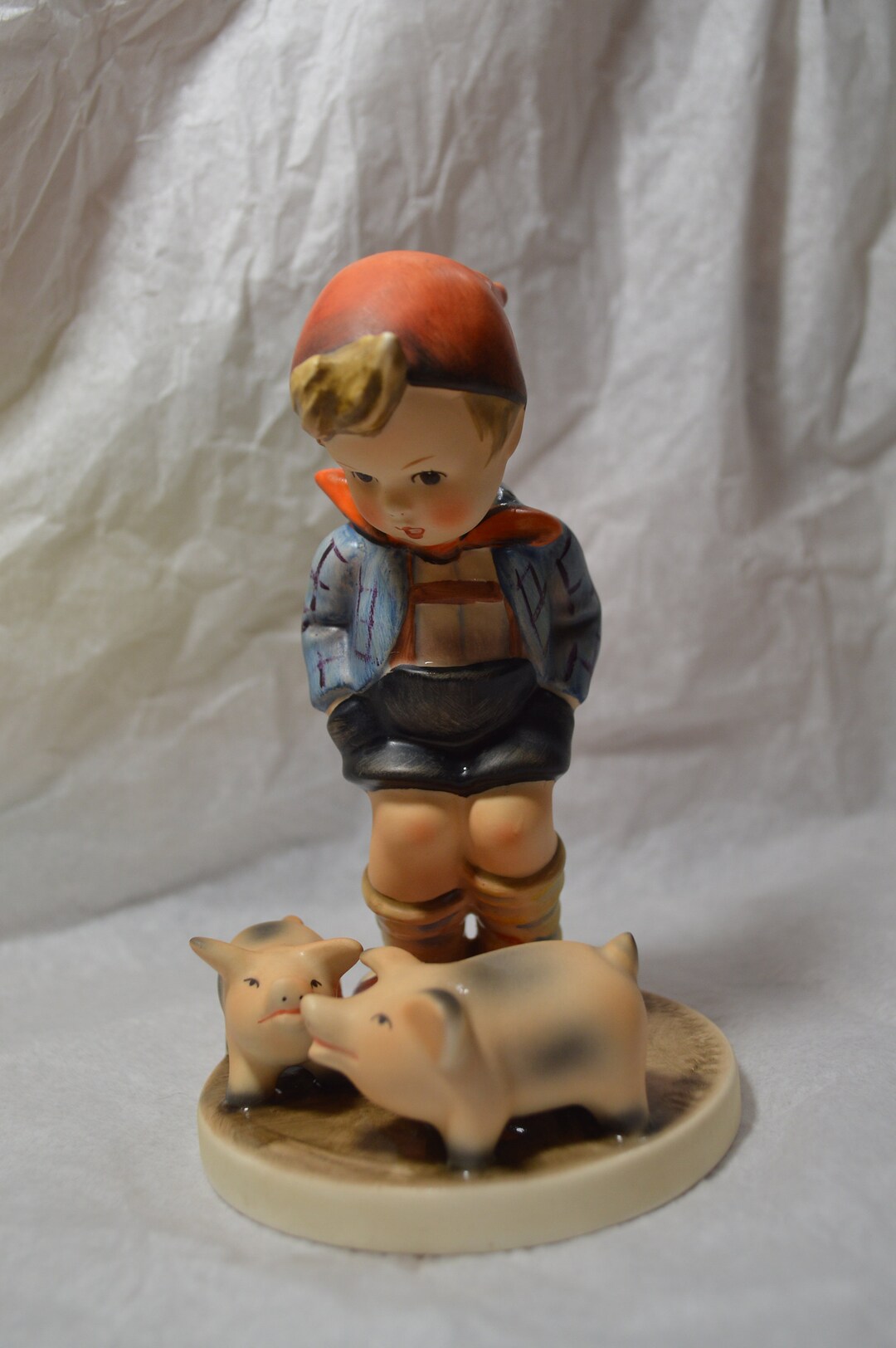 Hummel Vintage Art Pottery Figurine "the Swine Herd" Schweinhirt 1960s ...