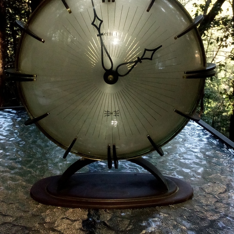 Mcm Desk Clock - Etsy