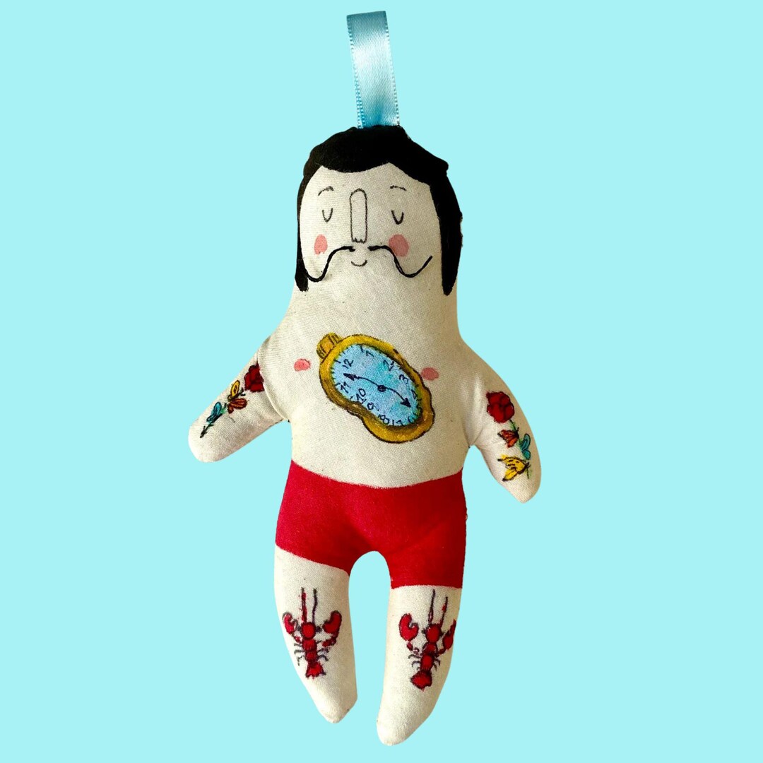 Miniature Salvador Dali Plush Doll: Hand-painted Art Doll - Etsy