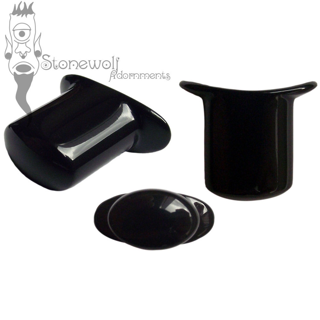 Custom Delrin Oval Labret With Curved T-back Choose Your Length for ...