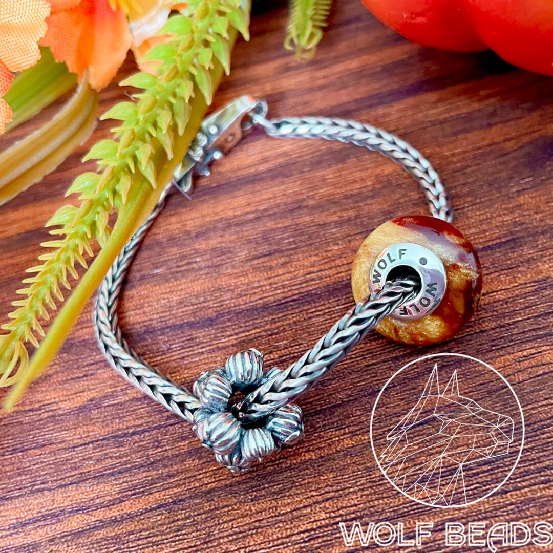 Starfire Alumilite Rondelle Bead Lampwork Glass European Style Charm ...