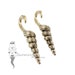 Pair of Seashell Ear Weights for Stretched Lobes in Bronze Hangers ...