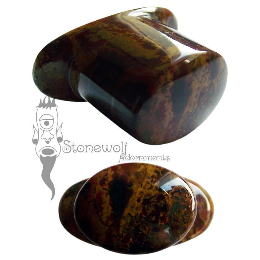 K-scope Stone Oval Labret Plug Custom Made to Order for Stretched Lip ...