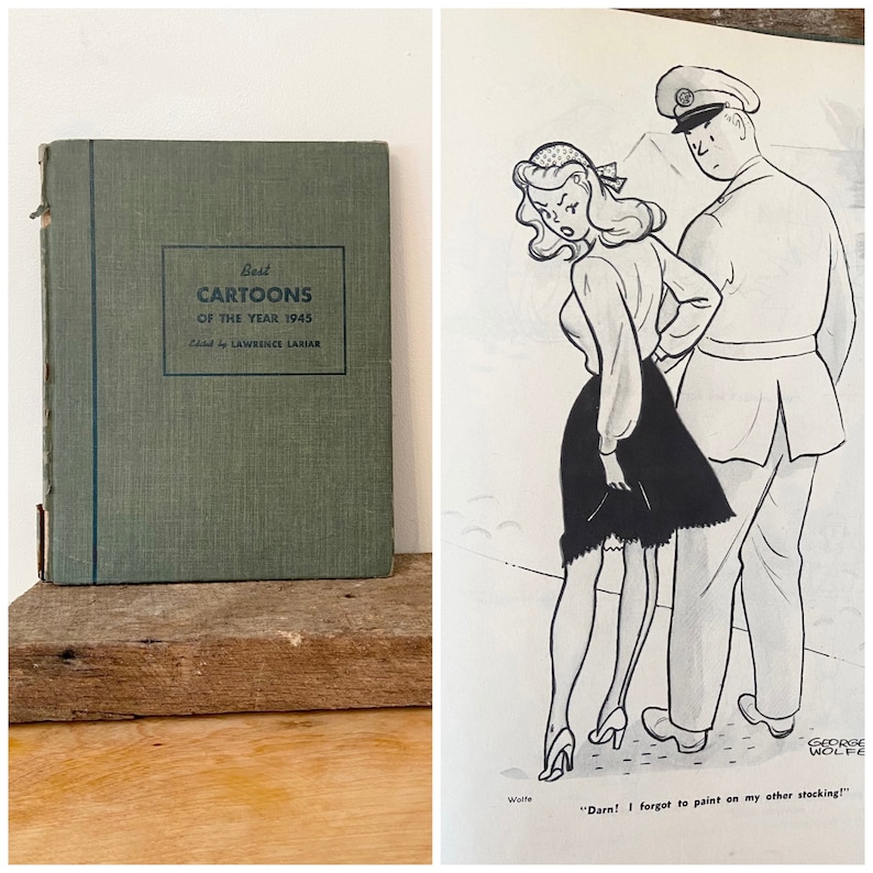 Best Cartoons of the Year 1945 / Vintage Cartoon Book / | Etsy