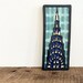 Vintage Doug Spalding Studio Pottery Chrysler Building Ceramic Tile 8.5 ...