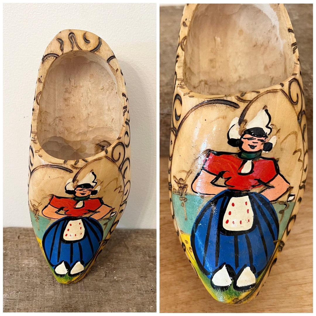 Vintage Holland Dutch Girl Hanging Clog / Vintage Dutch Clog - Etsy