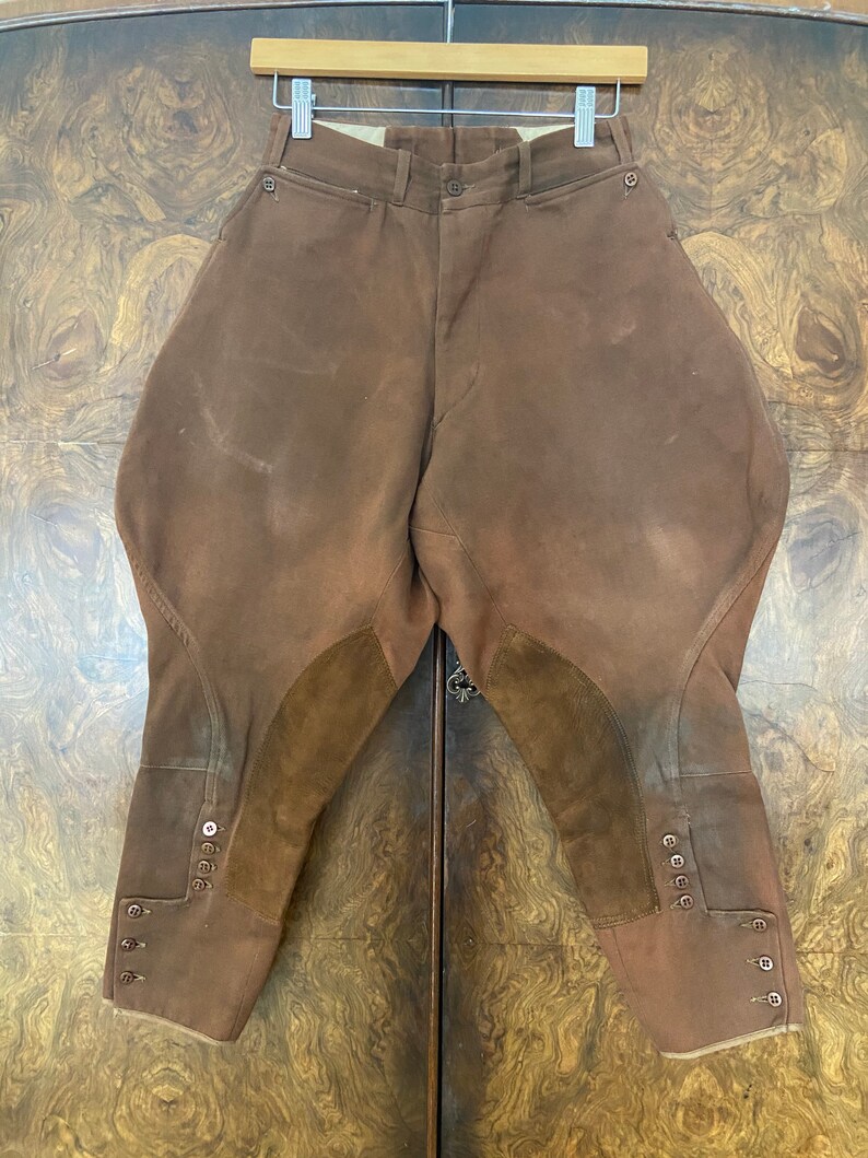 Vintage 1940s Jodhpurs / 27" Waist / Vintage Wool Breeches / Vintage ...