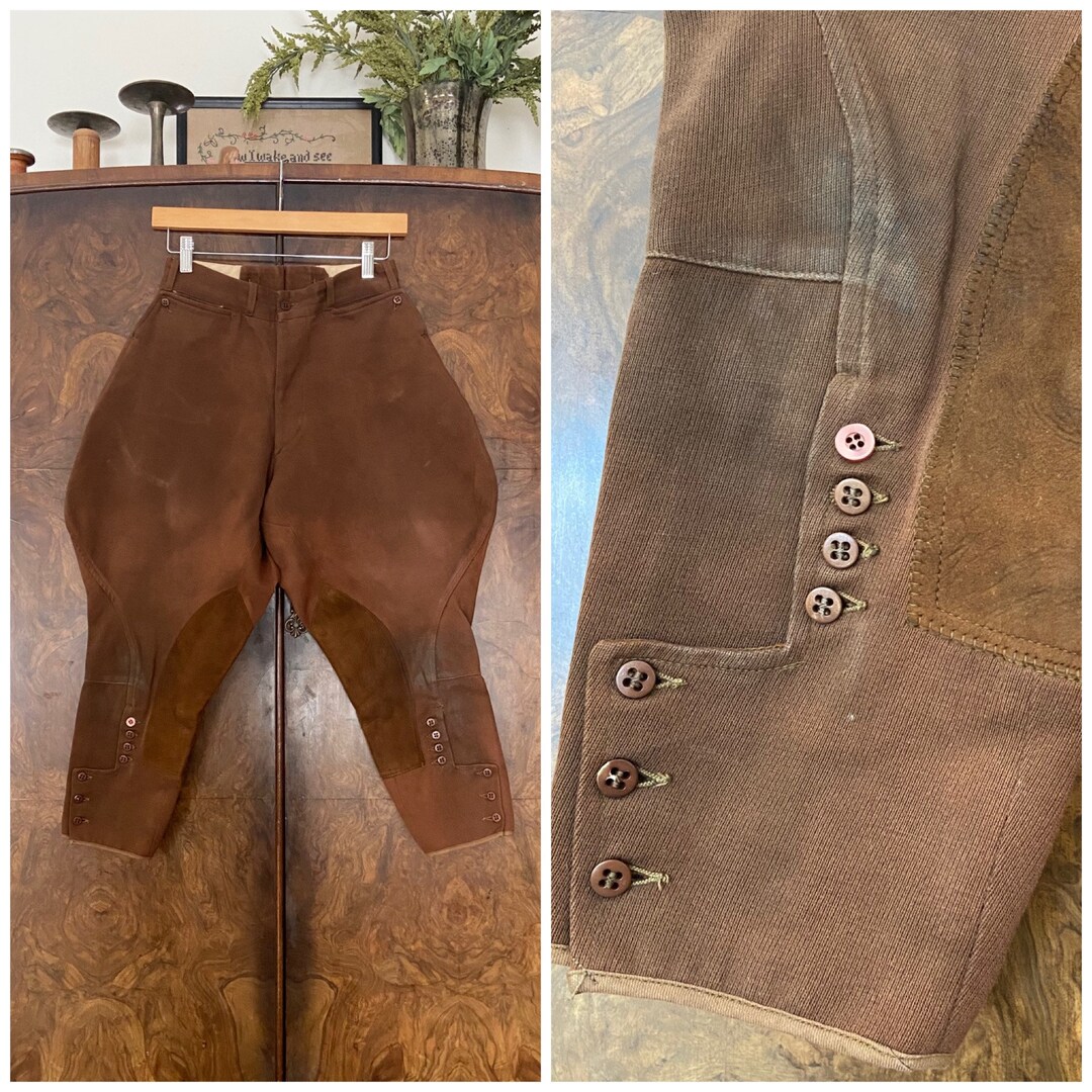 Vintage 1940s Jodhpurs / 27" Waist / Vintage Wool Breeches / Vintage ...