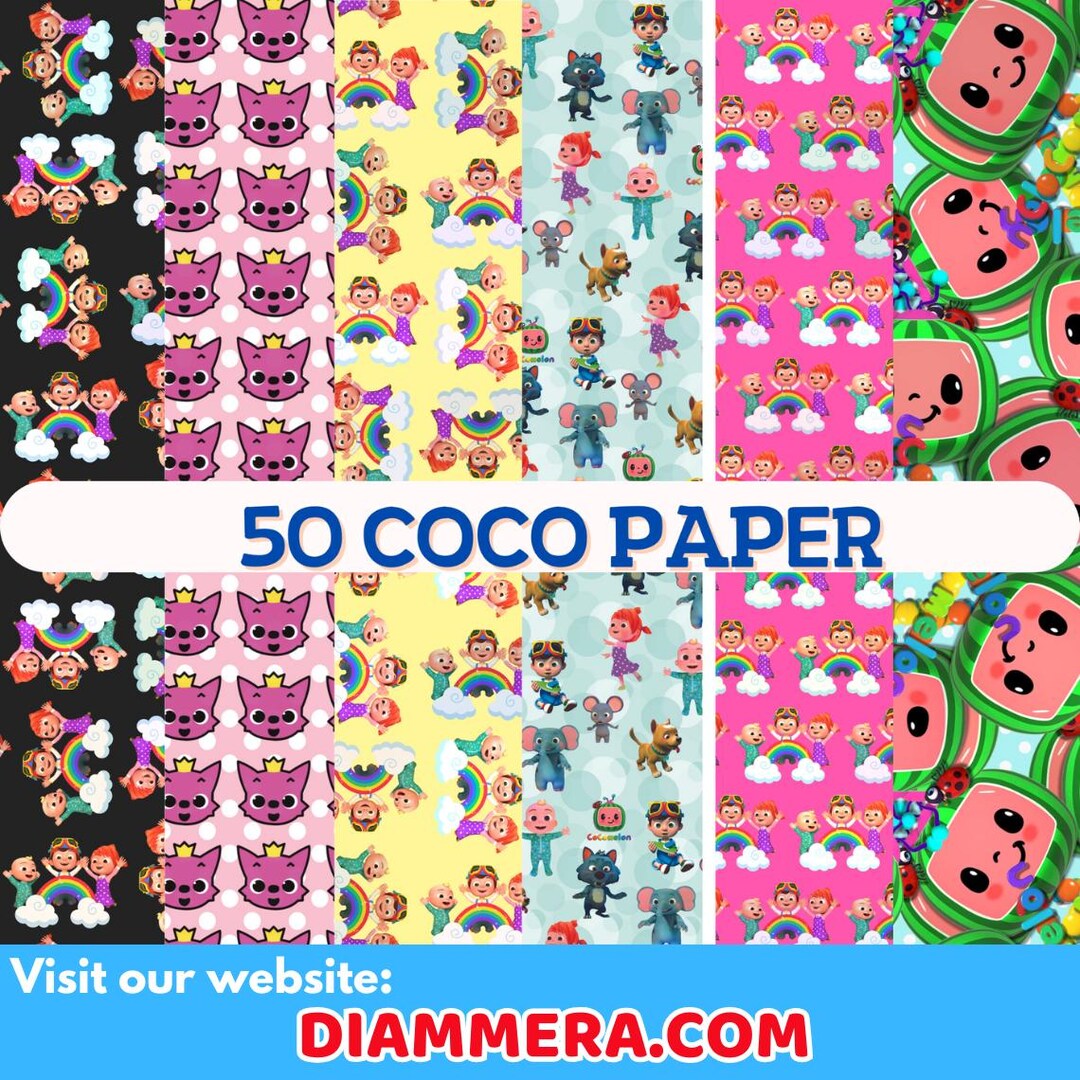 50 Instant Download, Watermelon Digital Papers, Melon Papers, Ladybug ...