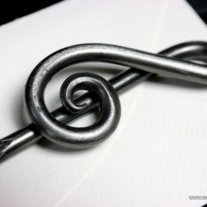 Treble Clef Letter Opener - Blacksmith Hand Forged - Etsy