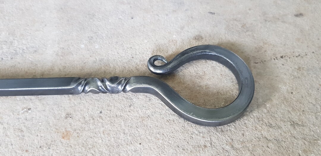 Reverse Twist Fire Poker - Fire Tools - Blacksmith Hand Forged - Fire ...