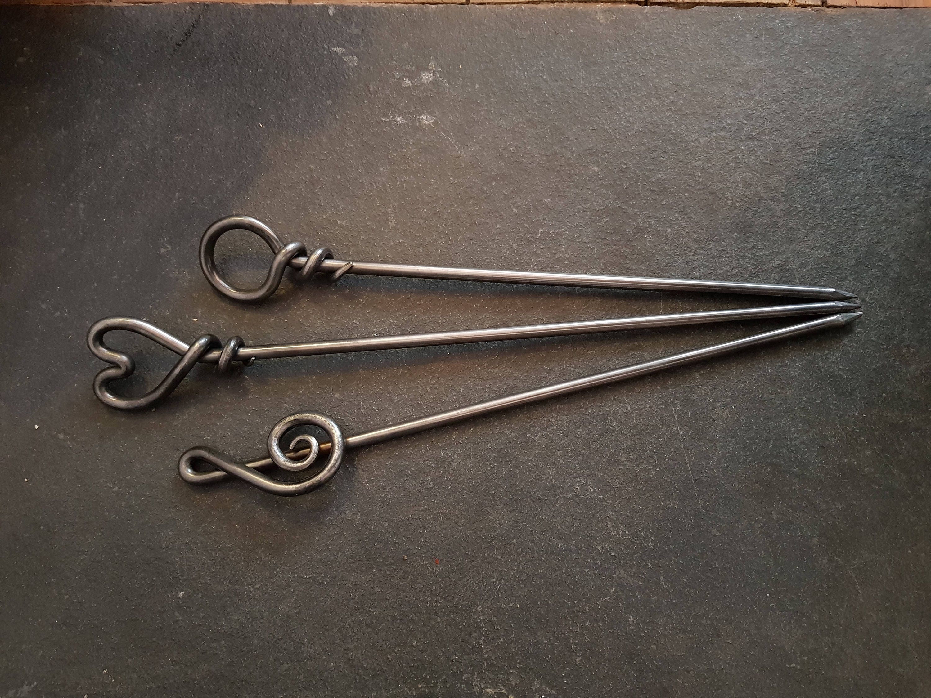Fire Poker - Fire Tools - Fire Iron - Blacksmith Hand Forged - Heart ...