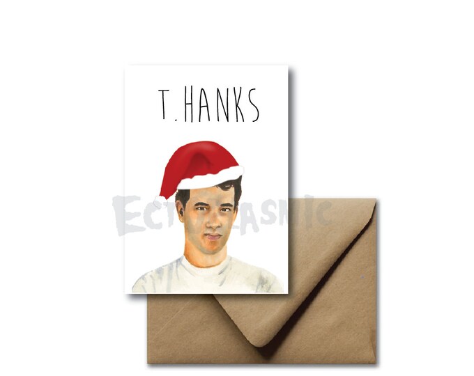 Christmas Card Holiday Greeting Card Tom Hanks Thanks Thank You Card ...