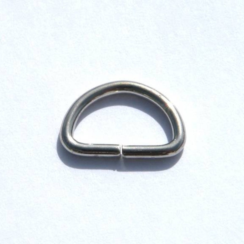 D Ring 1/2 Inch 11.2mm Nickel Plated 10 Each - Etsy