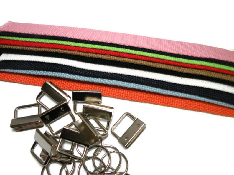 Key Fob Kit Variety Pack Cotton Webbing 1.0 Inch Webbing and - Etsy