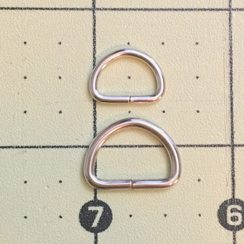 D Ring 1/2 Inch 11.2mm Nickel Plated 10 Each - Etsy