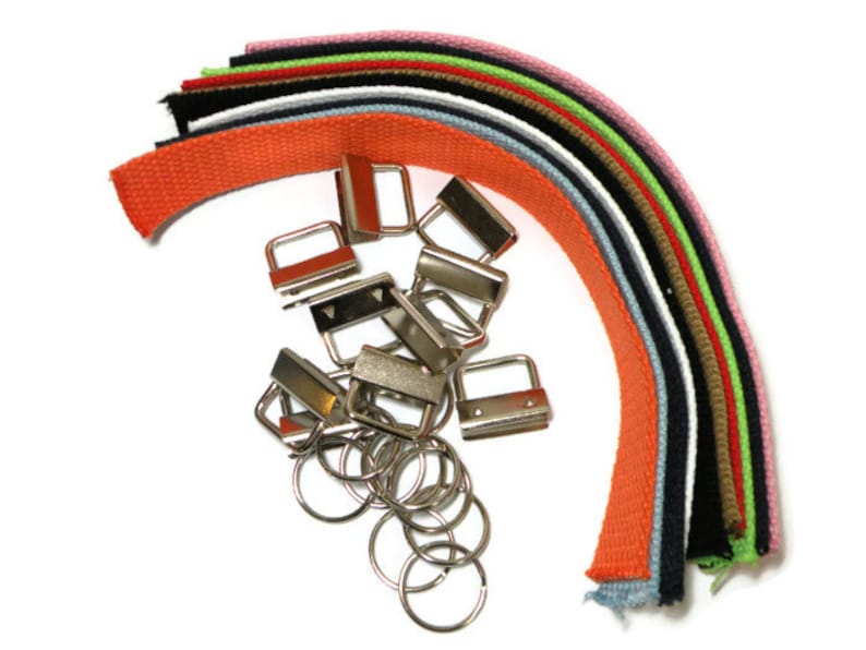 Key Fob Kit Variety Pack Cotton Webbing 1.0 Inch Webbing and - Etsy