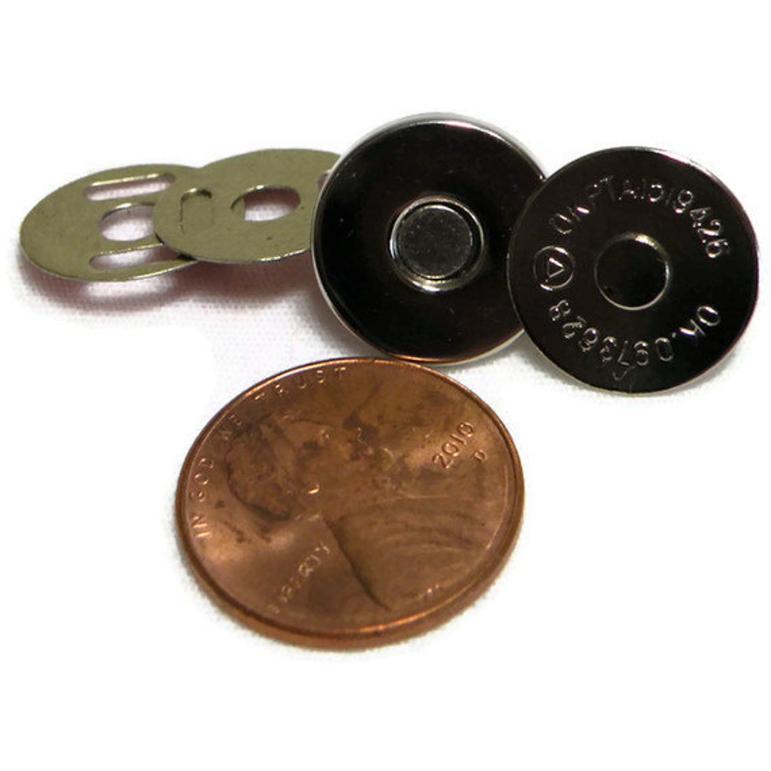 Extra Thin Magnetic Snaps 60 Sets 14mm 2 Mm Nickel Plated - Etsy