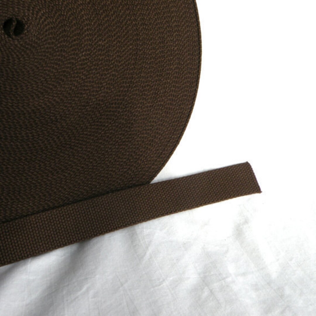 Cotton Webbing 1 Yard 1.25inch Wide Brown Key Fobs Purse Bag Straps ...