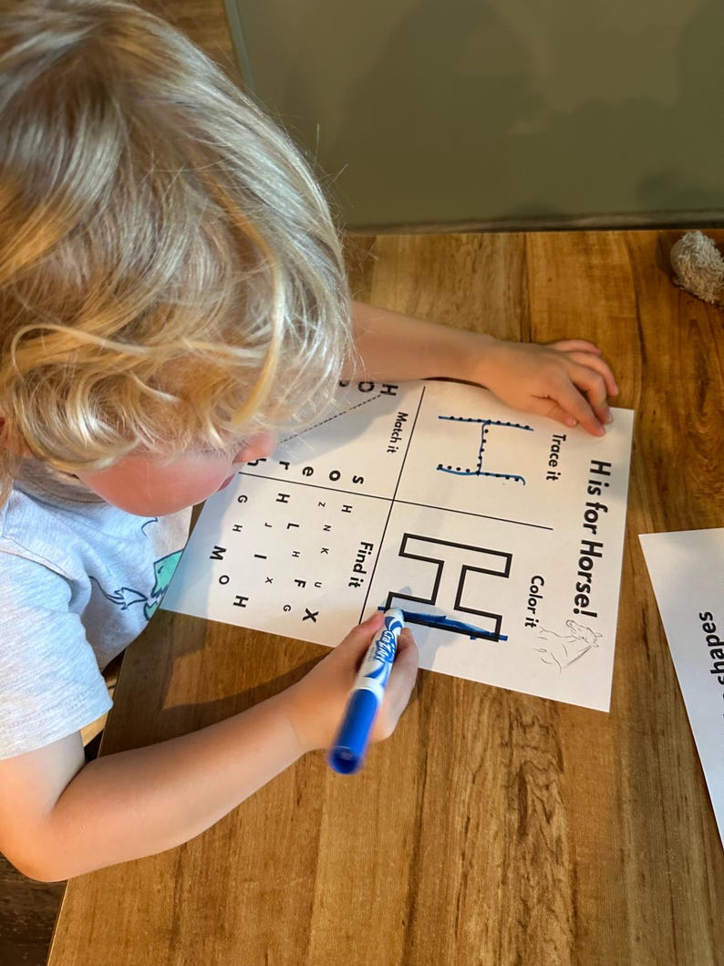 Alphabet Worksheets, Trace, Color, Match, Find Letters, Printable ...