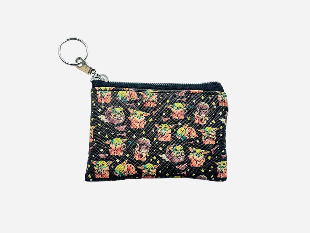 The Baby Keychain Wallet Yoda Keychain Pouch Mini Wallet - Etsy