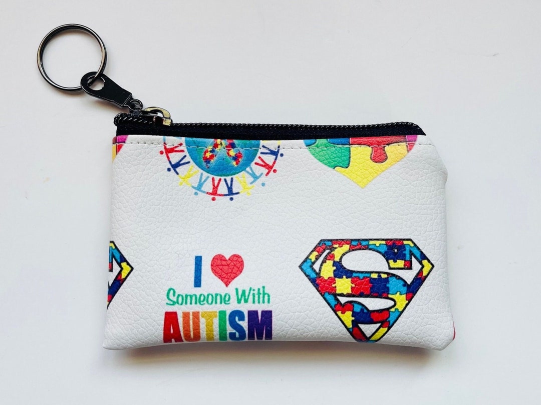 Autism Awareness, ASD, Spectrum, Small Wallet, Keychain, Florida ...