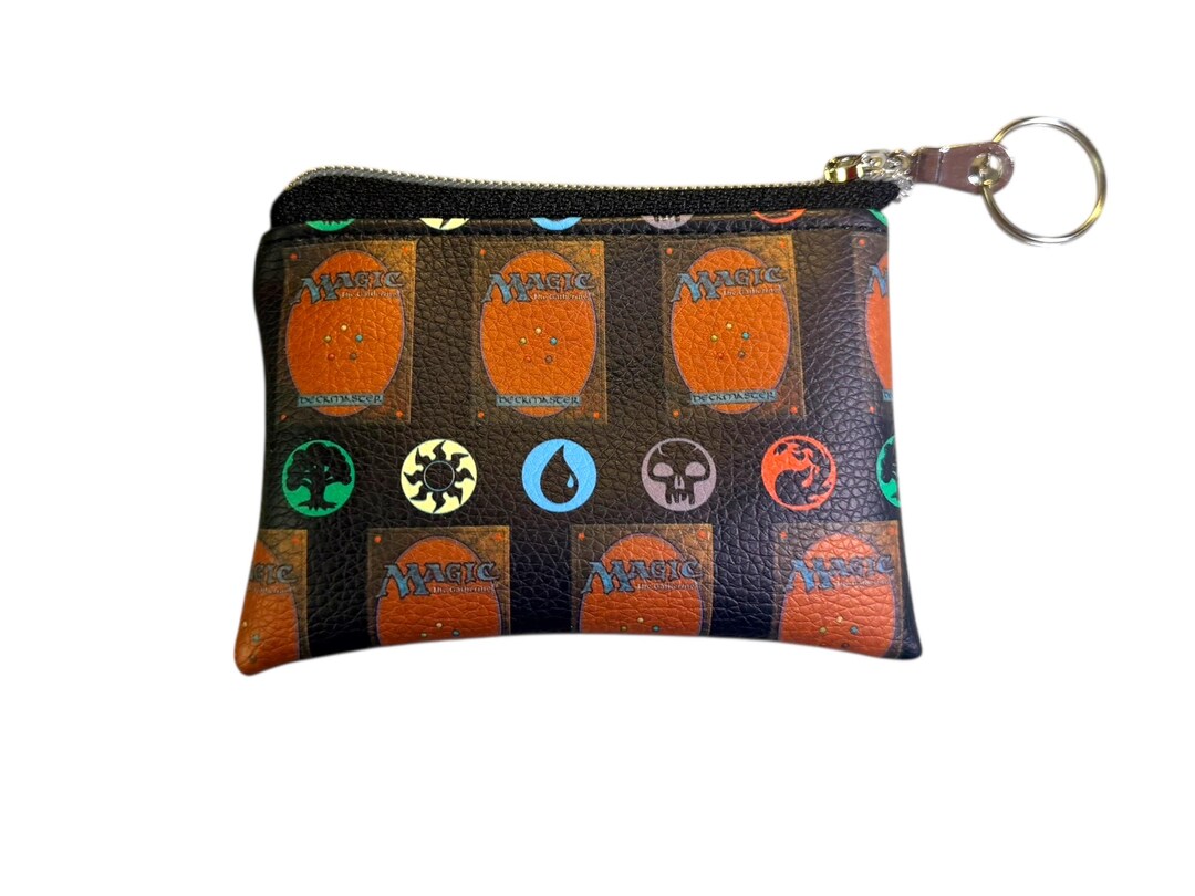 Magic the Gathering Vegan Leather Keychain Wallet, MTG Small Wallet - Etsy