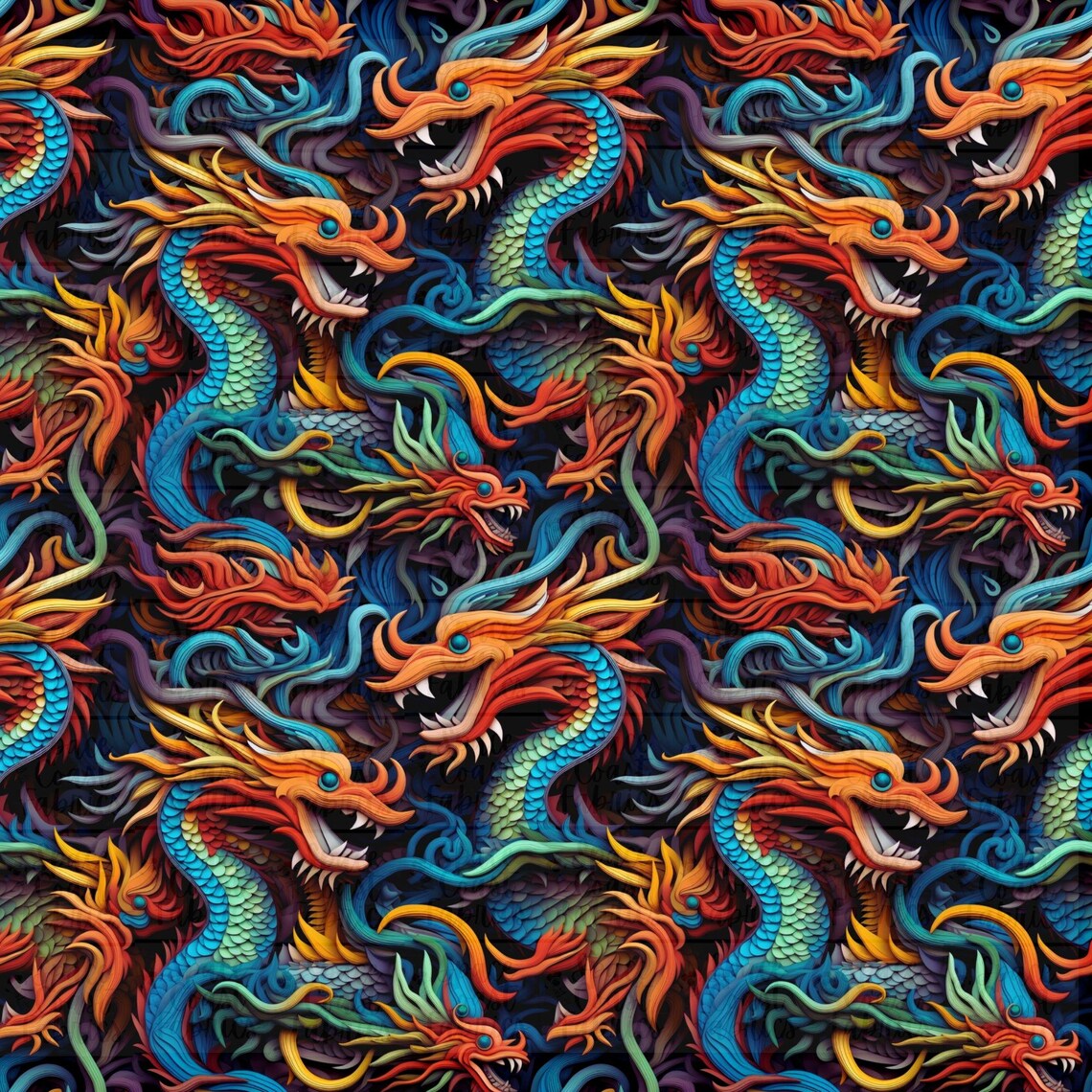 Dragons Vinyl, Dragon, Custom Vegan Leather, Roll (12"x54") - Etsy