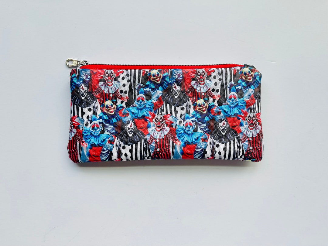 Clown Wallet, Killer Clown Wristlet Wallet, Stocking Stuffer - Etsy