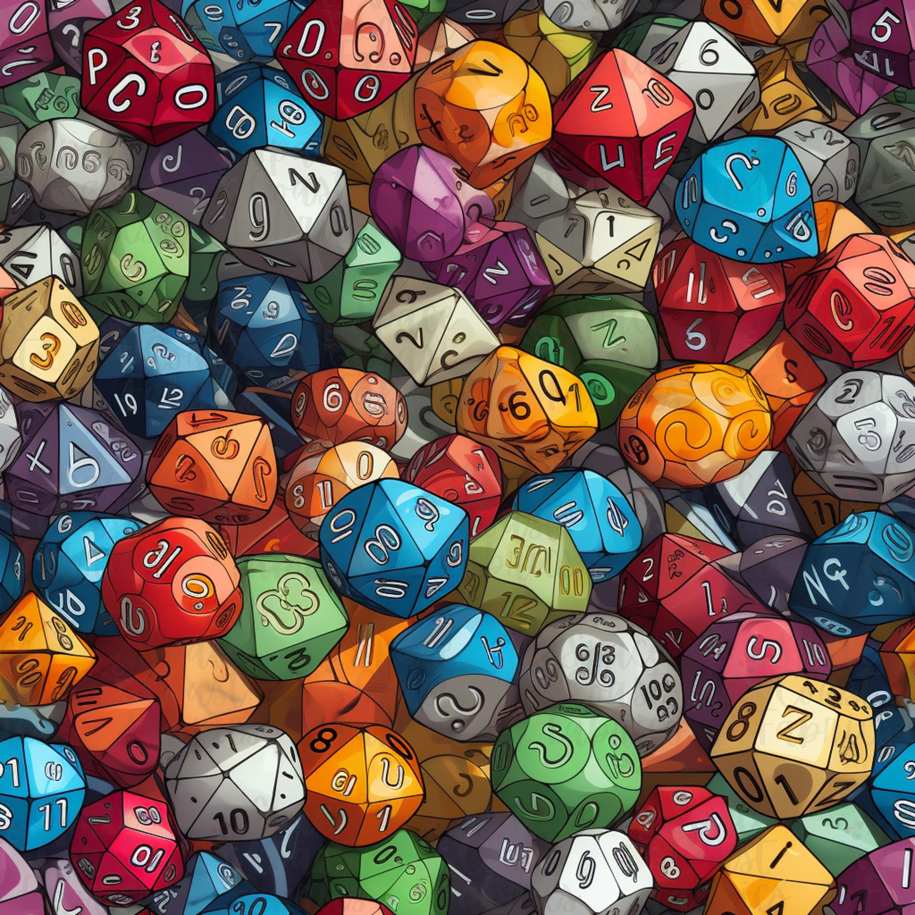Role Playing Dice, Dice Vinyl Custom Vegan Leather, Roll (12"x54") - Etsy