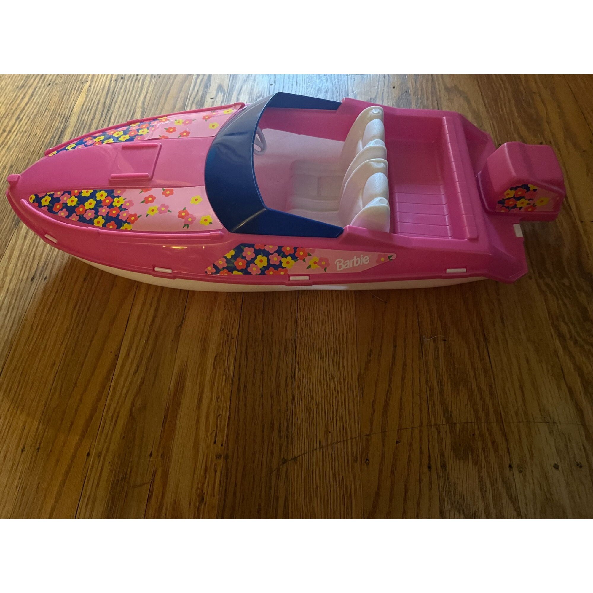 Vintage 1990 Mattel Barbie Wet N Wild Speedboat Pink and White Boat - Etsy