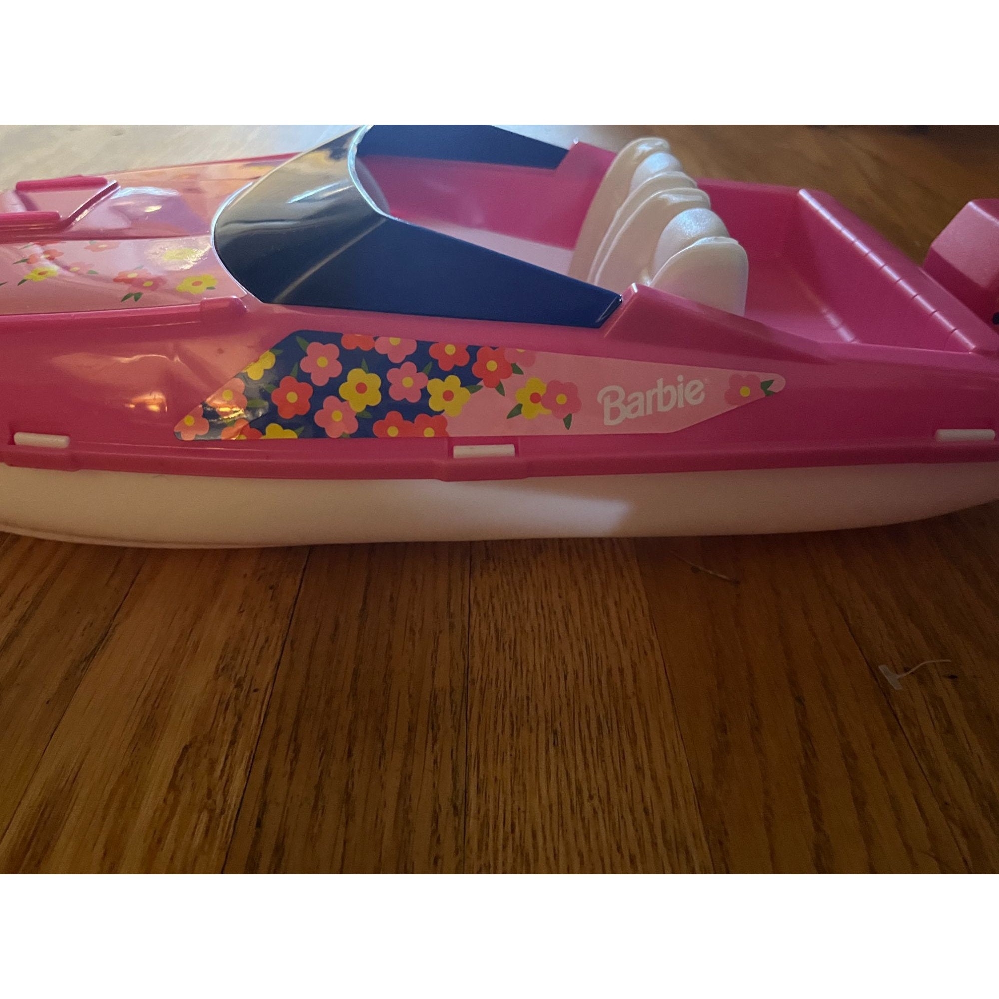 Vintage 1990 Mattel Barbie Wet N Wild Speedboat Pink and White Boat - Etsy