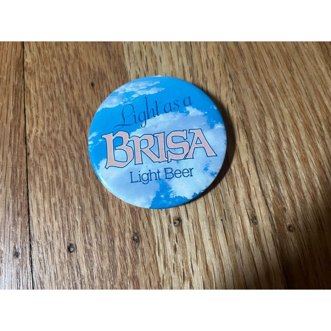 80s Vintage Light as a Brisa Light Beer Badge Pin - Etsy