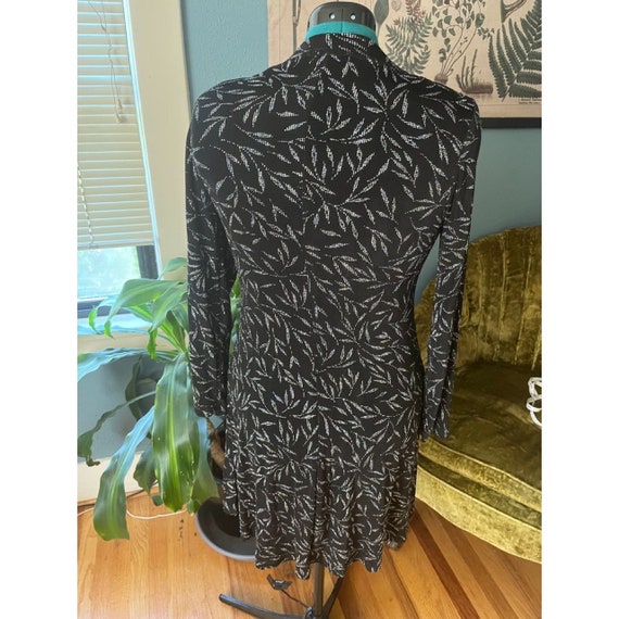 Vintage 90s Midi Black Body Hugging Gown with Subtle … - Gem