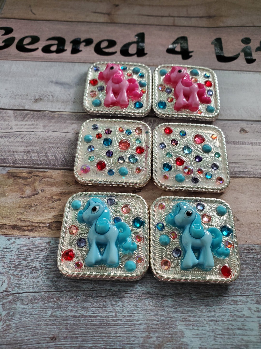 Unicorn Conchos Saddle Tack Set , Unicorn Concho, Unicorn Tack, Unique ...